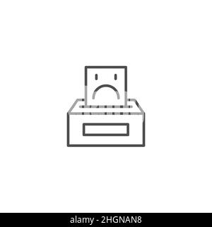 complaint box outline icon linear style sign for mobile concept and web ...