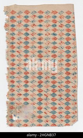 Sheet with overall blue and red diamond pattern 1926 by Anonymous Stock ...