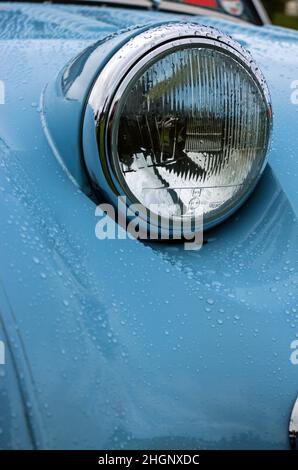 Frog-eyed Sprite. Classic car meet at Hanley Farm, Chepstow Stock Photo ...