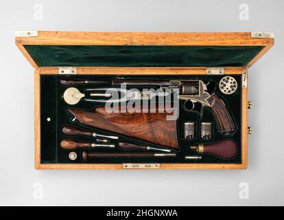 A cased Beaumont-Adams percussion revolver,Edward & George Higham ...