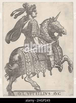 Plate 9: Emperor Vitellus on Horseback, from 'The First Twelve Roman ...