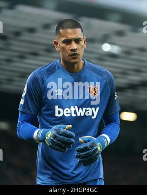 West Ham United goalkeeper Alphonse Areola during the Premier League ...