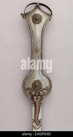 Gauntlet Sword (Pata), 18th century, Indian, South Indian, Steel, brass ...