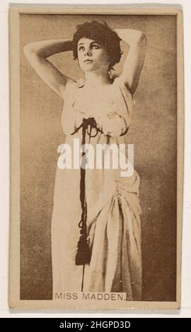 Miss Madden, from the Actresses series (N245) issued by Kinney Brothers ...