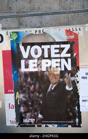 JEAN-MARIE LE PEN - ELECTIONS DEPARTEMENTALES 1ER TOUR AU SIEGE DU ...