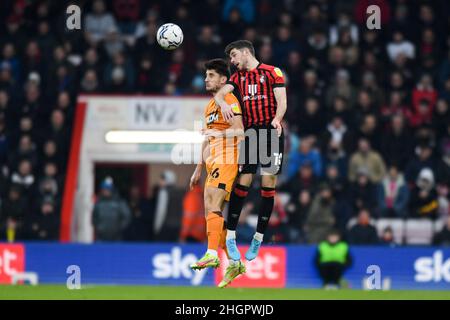 Bournemouth, UK. 22nd Jan, 2022. Ryan Longman #16 of Hull City ...