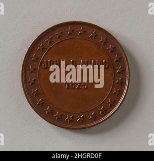 Token of John Quincy Adams, ca. 1876, Bronze, Diam. 1 3/8 in. (3.5 cm ...