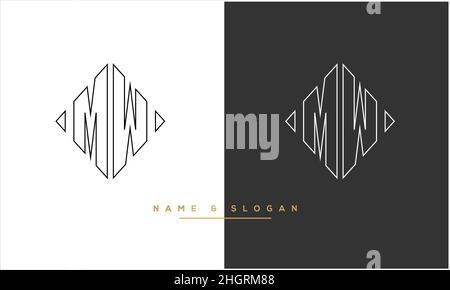 MW, WM Abstract Letters Logo monogram Stock Vector Image & Art - Alamy