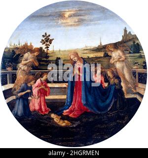 Filippino lippi Adoration of the Child Stock Photo - Alamy
