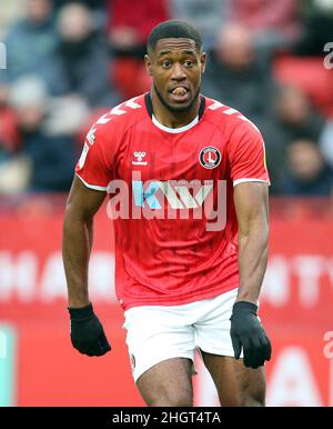 Charlton Athletic's Chuks Aneke in action during the Sky Bet League One ...