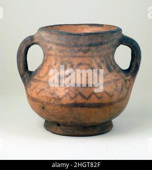 Terracotta two-handled vase. Culture: Greek, South Italian, Apulian ...