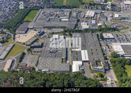 Aerial photograph, Westring industrial estate, META-Regalbau, Fritz ...