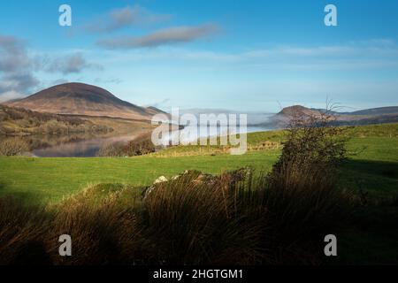 The area of Furnace, county Mayo Ireland. Lough Furnace is a tidally ...