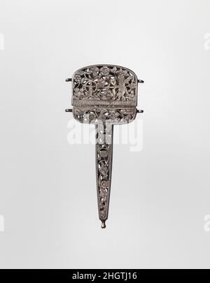 Traditional hand drawn art carving on a wooden plank with geometrical ...