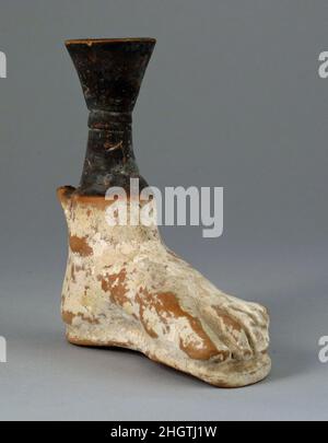 Aryballos in the form of a foot, Classical, ca. 400 B.C., Greek, Attic ...