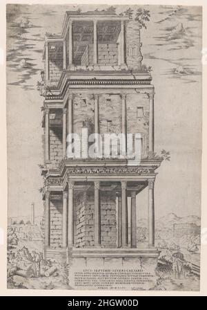 The Septizodium, from "Speculum Romanae Magnificentiae" 1941 by ...