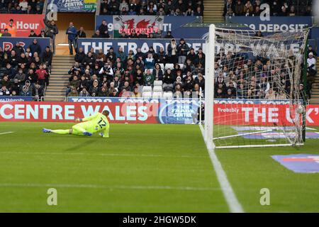 Preston North End goalkeeper Daniel Iversen passes the ball during the ...