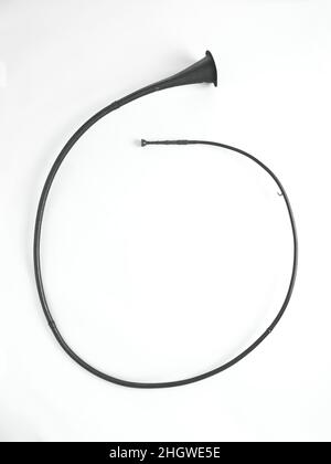 The cornu, an ancient Roman musical instrument, is depicted alongside a ...