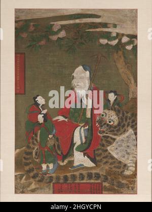 Painted tiger on small wooden boards, wish boards, Ema, Shinto shrine ...