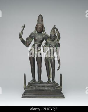Shiva and Uma bronze sculpture - South India, 14th century Stock Photo ...