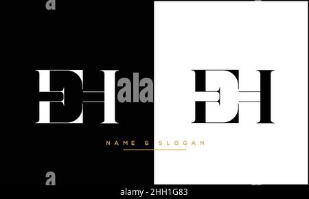 EH, HE Abstract Letters Logo MONOGRAM Stock Vector Image & Art - Alamy