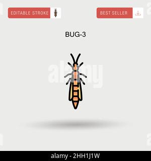 Three simple ladybug. Vector sign Stock Vector Image & Art - Alamy