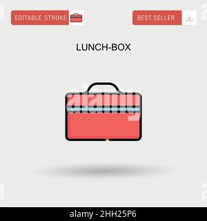 School lunch box icon set. Simple set of 9 school lunch box vector ...