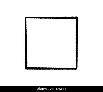 Rectangle frame cadre, edge grunge border, text box textured isolated ...