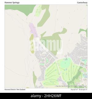 New Zealand. Hanmer Springs, S. Island. People bathing in geothermal ...