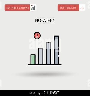 Background with wifi icon and copy space. Editable vector Stock Vector ...