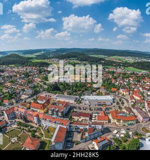 Aerial view to Parsberg in Bavaria Stock Photo - Alamy