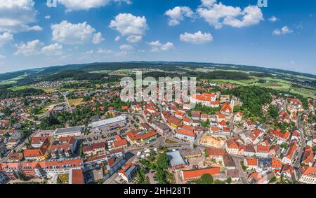 Aerial view to Parsberg in Bavaria Stock Photo - Alamy