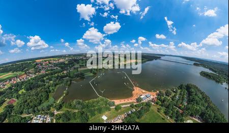 Absberg-Seespitz, Lake centre on Brombach Lake Stock Photo - Alamy