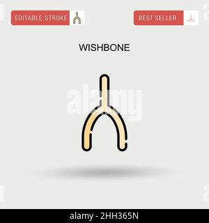 Wishbone - An illustration of a Wishbone Stock Vector Image & Art - Alamy