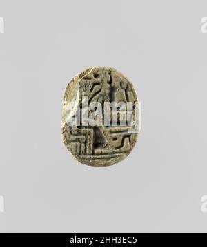 This Egyptian scarab, inscribed with the throne name of Amenophis III ...