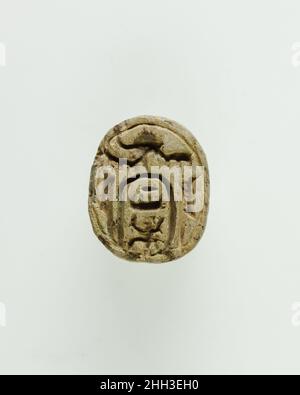 This Egyptian scarab features the cartouche of Thutmose III, a symbol ...
