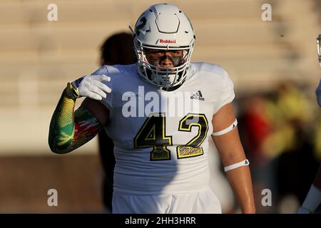January 22, 2022 - Team Makai linebacker Jaishawn Barham #2 (St ...
