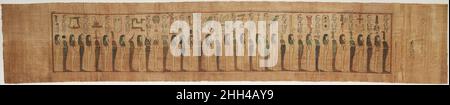 The Singer of Amun Nany's Funerary Papyrus (Amduat), ca. 1050 B.C Stock ...