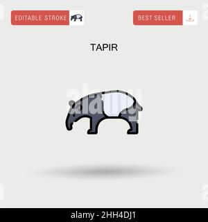 Tapir Icon Vector Stock Vector Image & Art - Alamy