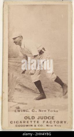 William "Buck" Ewing, Captain and Catcher, New York, from the Old Judge ...