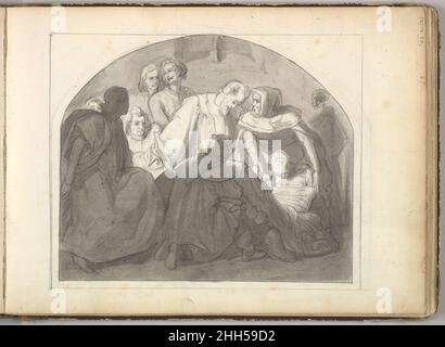 A Burial Scene (in Sketch Book With Drawings on Twenty-six Leaves) 1942 ...