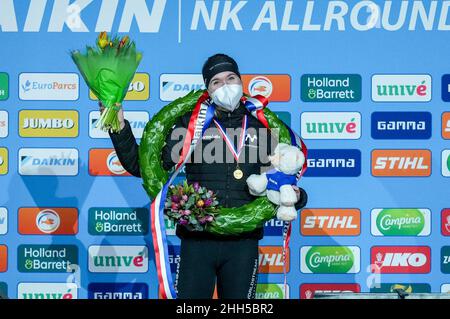 HEERENVEEN, NETHERLANDS - JANUARY 23: Merel Conijn of team Worldstream ...