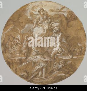 Venus at the Forge of Vulcan (recto); Sketches with Two Putti (verso ...
