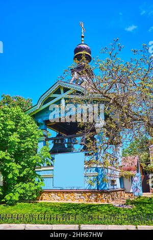 Belfry by the St. Trinity Cathedral in Drohiczyn, Podlasie region ...