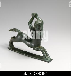 Early 5th-century Italian bronze bollard showing a fisherman, related ...