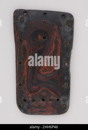 Element from a Lacquered Leather Armor (jia), 900–1400 Stock Photo - Alamy