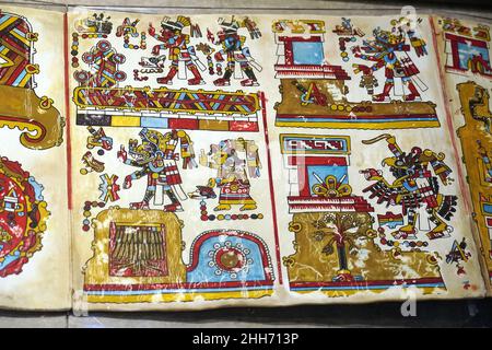 Codex Borbonicus is an Aztec codex, National Museum of Anthropology, Museo Nacional de ...