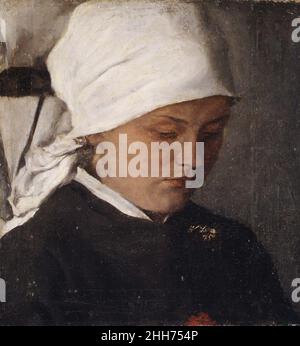 Leibl Wilhelm - Peasant Girl 2 - German School - 19th Century - Leibl ...