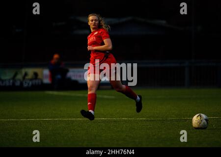 Worthing, UK. 23rd Jan, 2022. General view inside the stadium at ...