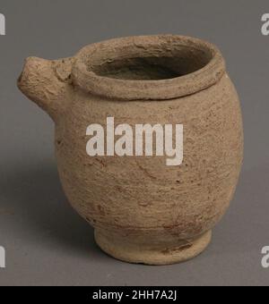Ancient Egyptian glazed earthenware pot and lid, 1686-1425 BC, 18th ...